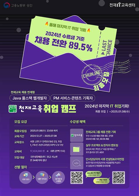 천재it교육센터 에듀테크 Java 풀스택 개발자 10기 최종 모집 공모전 대외활동 링커리어