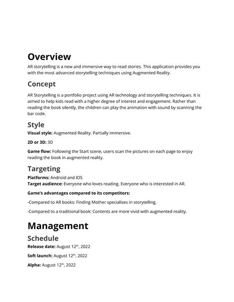 Game Design Documentation Pdf