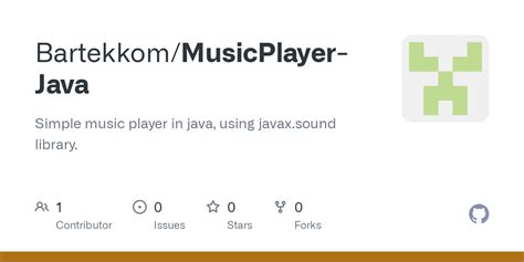 Github Bartekkom Musicplayer Java Simple Music Player In Java Using Javax Sound Library