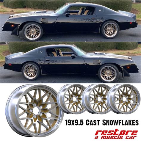 Restored Oem 15x7 Gold Snowflake Wheels For 1st And 2nd Gen Pontiac Trans Am Firebird Set Of 4