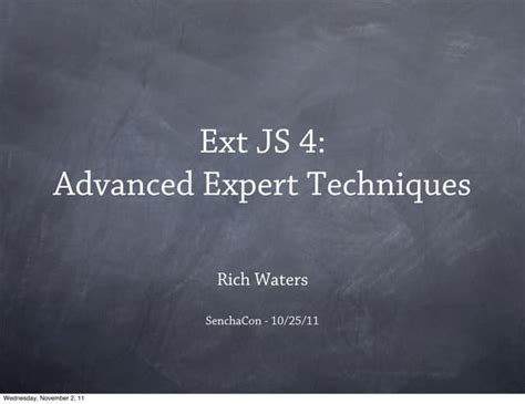 Ext Js 4 Advanced Expert Techniques Ppt