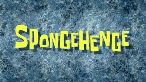 Spongebob Squarepants Spongehenge Youtube