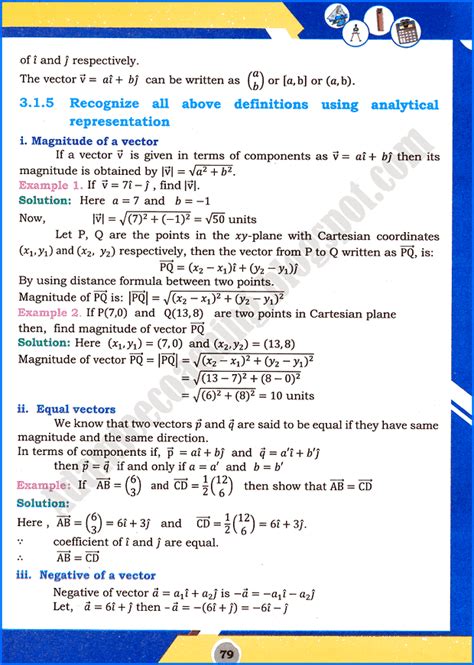 Adamjee Coaching Vectors Unit 3 Maths Class 11th Text Book