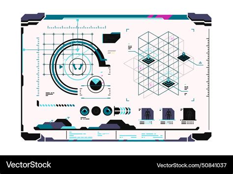 Futuristic Interface Display Royalty Free Vector Image