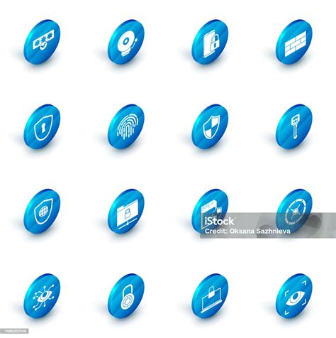 울리는 알람 벨 닫힌 자물쇠가 있는 스마트폰 벽돌 방패 열쇠 구멍 세계 지구본 지문 열쇠 및 아이콘을 설정합니다 벡터 3차원 형태에 대한 스톡 벡터 아트 및 기타 이미지