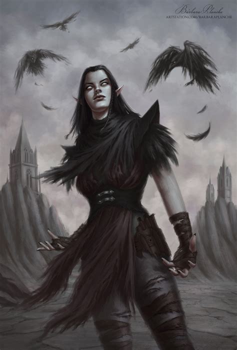 Artstation Drisda The Necromancer Barbara Planche D D Characters Fantasy Characters