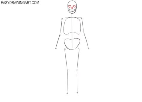 How To Draw A Skeleton Easy Drawing Art