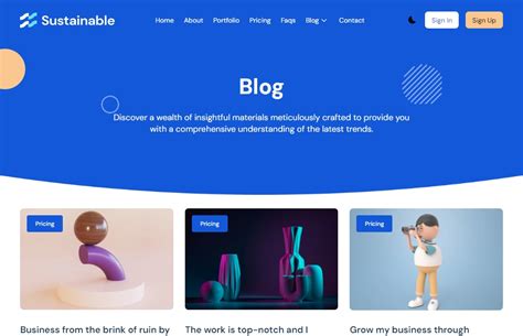 Sustainable Pro Budget Friendly Next Js Website Template For Startups