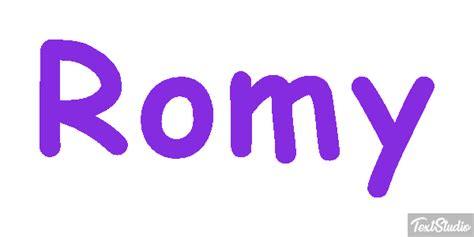 Romy Name Animated  Logo Designs