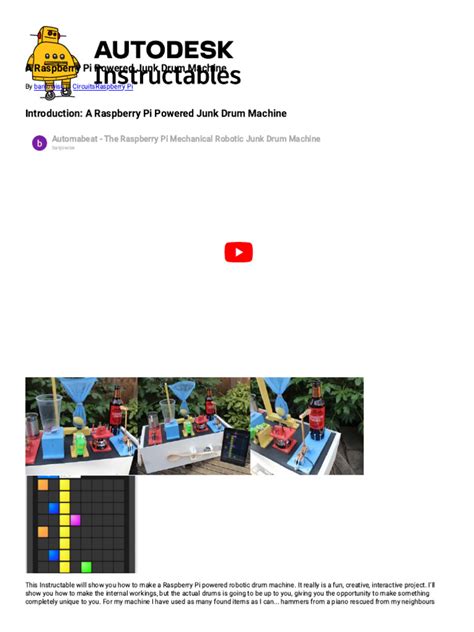 A Raspberry Pi Powered Junk Drum Machine 15 Steps With Pictures