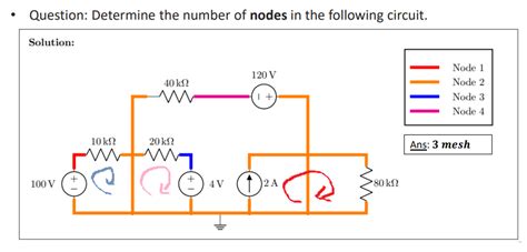 Mesh Analysis How Many Meshes Are In This Circuit Electrical