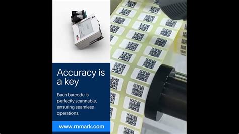 Unique Gs1 Data Matrix Print On Labels Rnjet H1 Industrial Inkjet Printer Youtube