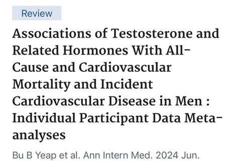 Pratik Patel On Linkedin Lower Testosterone And Related Sex Hormones