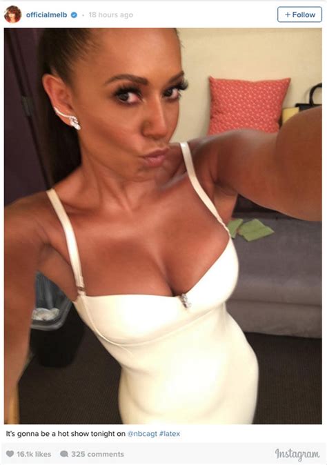 Mel B Puts On Eye Popping Display As She Squeezes Curves Into Plunging Skintight Dress
