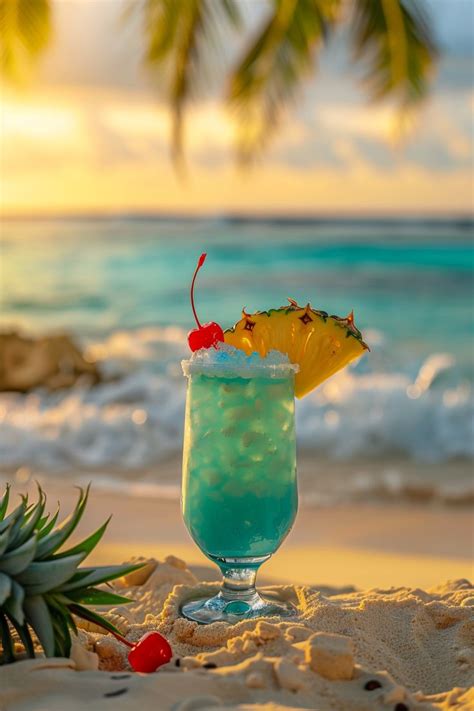 Blue Hawaiian Recipe Beach Drinks Beach Cocktails Colorful Drinks