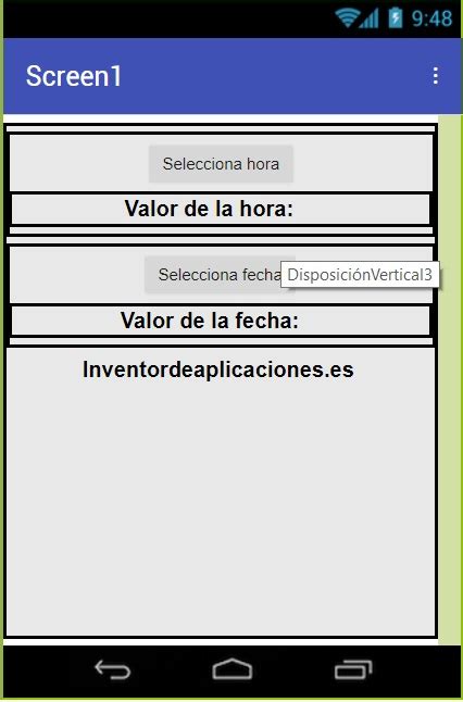 Inventordeaplicaciones Uso De Selector De Hora Y Selector De Fecha En
