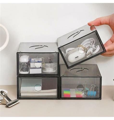 화장품 분리함 데스크정리함 적재 회사용품 책상정리 모니터정리함 사무용품 데스크소품 떡메보관함 책상꾸미기 티몬