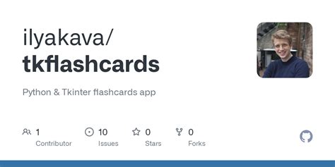 Github Ilyakavatkflashcards Python And Tkinter Flashcards App