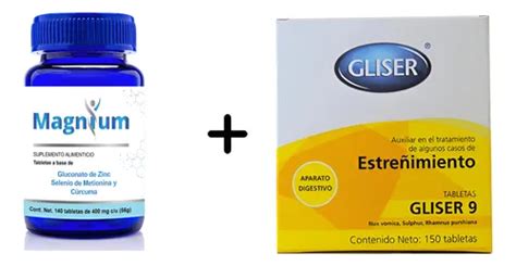 Gliser 9 Estreñimiento Selenio Zinc Sistema Inmune Sin Sabor Envío