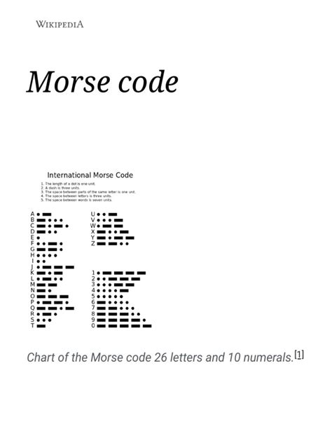 Morse Code Wikipedia Pdf