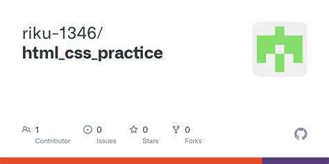GitHub Riku Html Css Practice