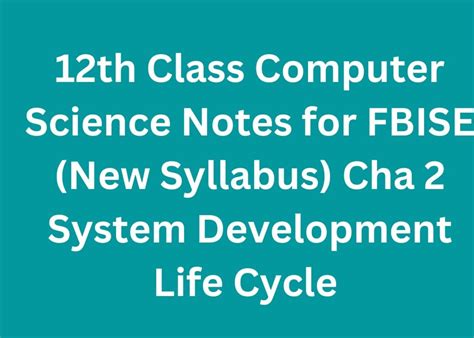 New Fbise Cha 4 Control Structures Computer Sci Notes Pdf Download