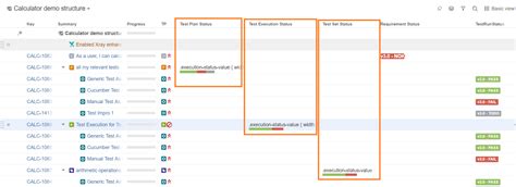 XRAY On Xray Integration With Structure It Shows CSS Data In Some Status Columns Xblend