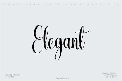 Elegant Calligraphy Font Free Download And Preview Deefont