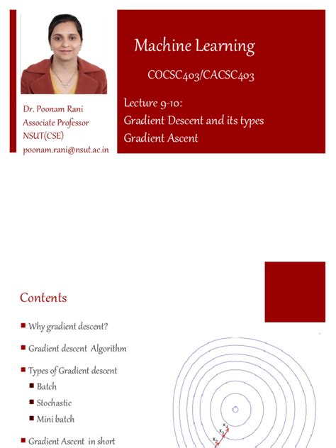 Lec 9 10 Gradient Descent Pdf Mean Squared Error Artificial Intelligence