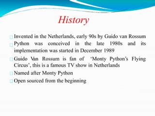 Python Tutorial Python Programming Language PPTX Programming Languages Computing
