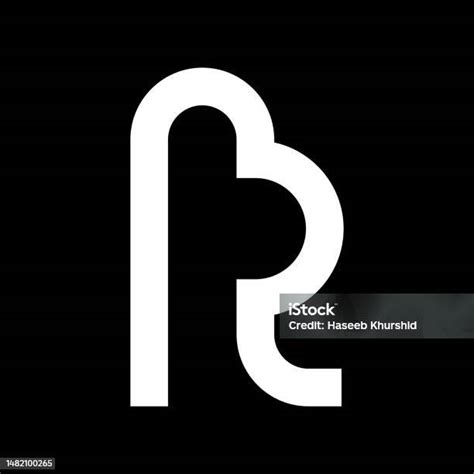 최소한의 Rb 로고 고급 배경에 Br 편지의 아이콘입니다 Rb 모노그램 이니셜을 기반으로 한 로고 아이디어 전문적인 다양한 문자