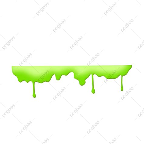 Liquid Dripping Clipart Vector Green Dripping Jelly Liquid Mucus