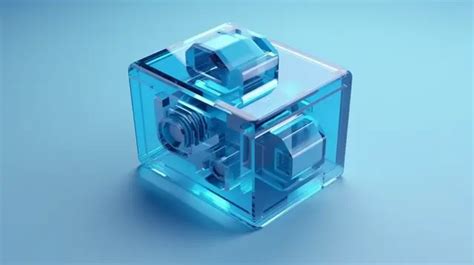 Stacked View Of Abstract Social Media Textbox In Blue 3d Rendering Icon Concept Background