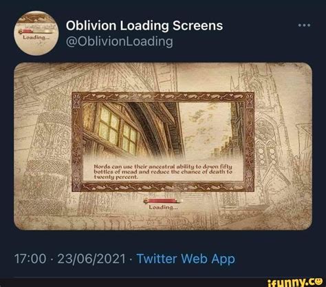 Oblivion Loading Screens Oblivionloading Ifunny Brazil
