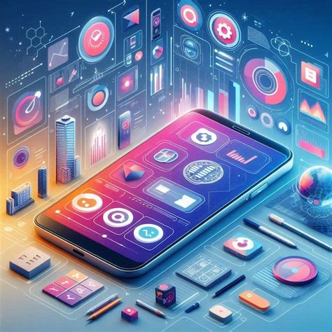 Generate A Futuristic And Sleek Design For A Mobile App Interface Showcasing Interactive