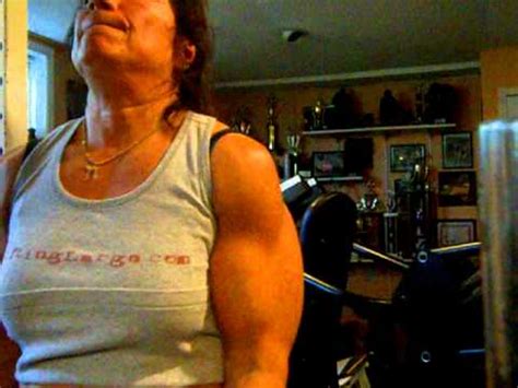 Built Old Lady Biceps