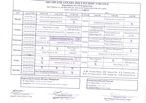 Class Routine Dce 4th And 6th Sem Session 24 25 Adyapeath Annada Polytechnic College Class Routine Dce 4th And 6th Sem Session 24 25 Adyapeath Annada Polytechnic College