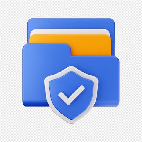 Premium Psd 3d Folder Data File Storage Icon Illustration