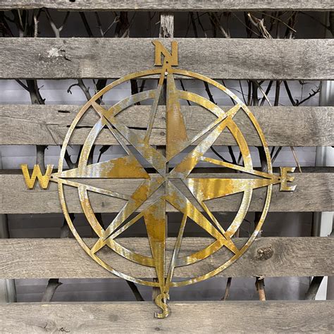 Nautical Compass Rose Metal Wall Art