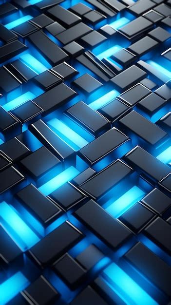 Premium Ai Image 3d Rendering Shiny Neon Light Into Dark Texture