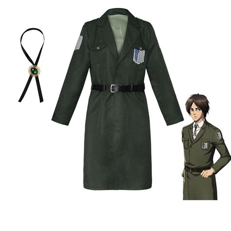 เสื้อคลุมคอสเพลย์ อนิเมะผ่าพิภพไททัน ปีกแห่งเสรีภาพ Levi Ackerman สําหรับผู้ชาย Shopee Thailand