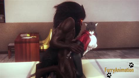 Furry Hentai Bestia Y Black Cat Teniendo Sexo Salvaje Con Creampie