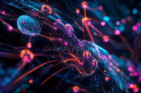 Futuristic Global Asset Network Stock Illustration Illustration Of