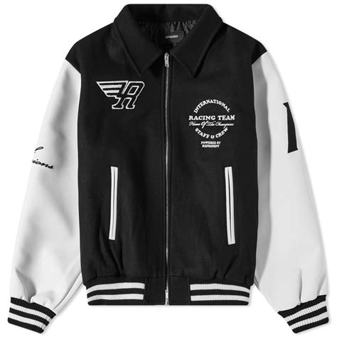 Represent Varsity Jacket Black And White End De
