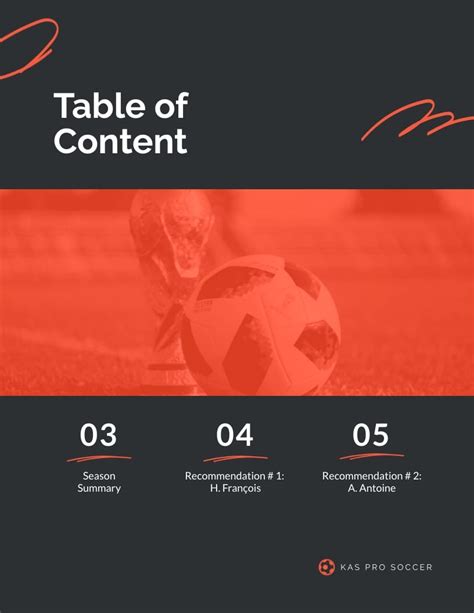 Scouting Report Template Visme