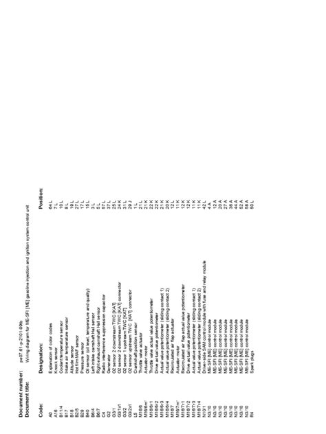 Wiring Diagram Me Sfi M271 R171 Sheet 2 Pdf Ignition System Engine Technology