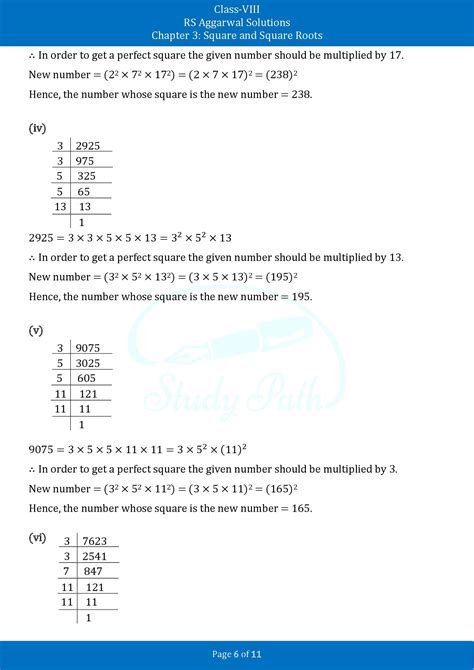 Rs Aggarwal Solutions Class 8 Exercise 3a Chapter 3 Square And Square Roots