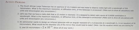 solved using the equation for diffraction limit for