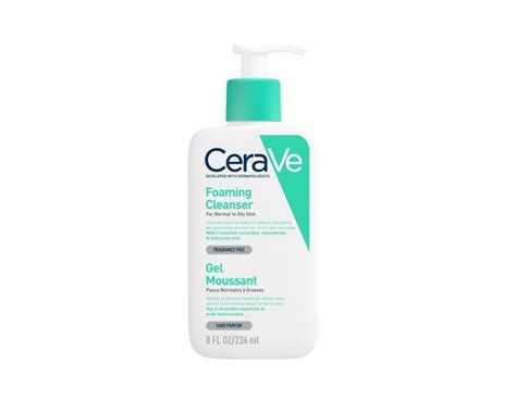 Sữa Rửa Mặt Cerave 236ml Foaming Facial Cleanser Cho Da Thường