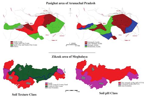 Soil Texture And Soil Ph Map Of The Study Area Download Scientific